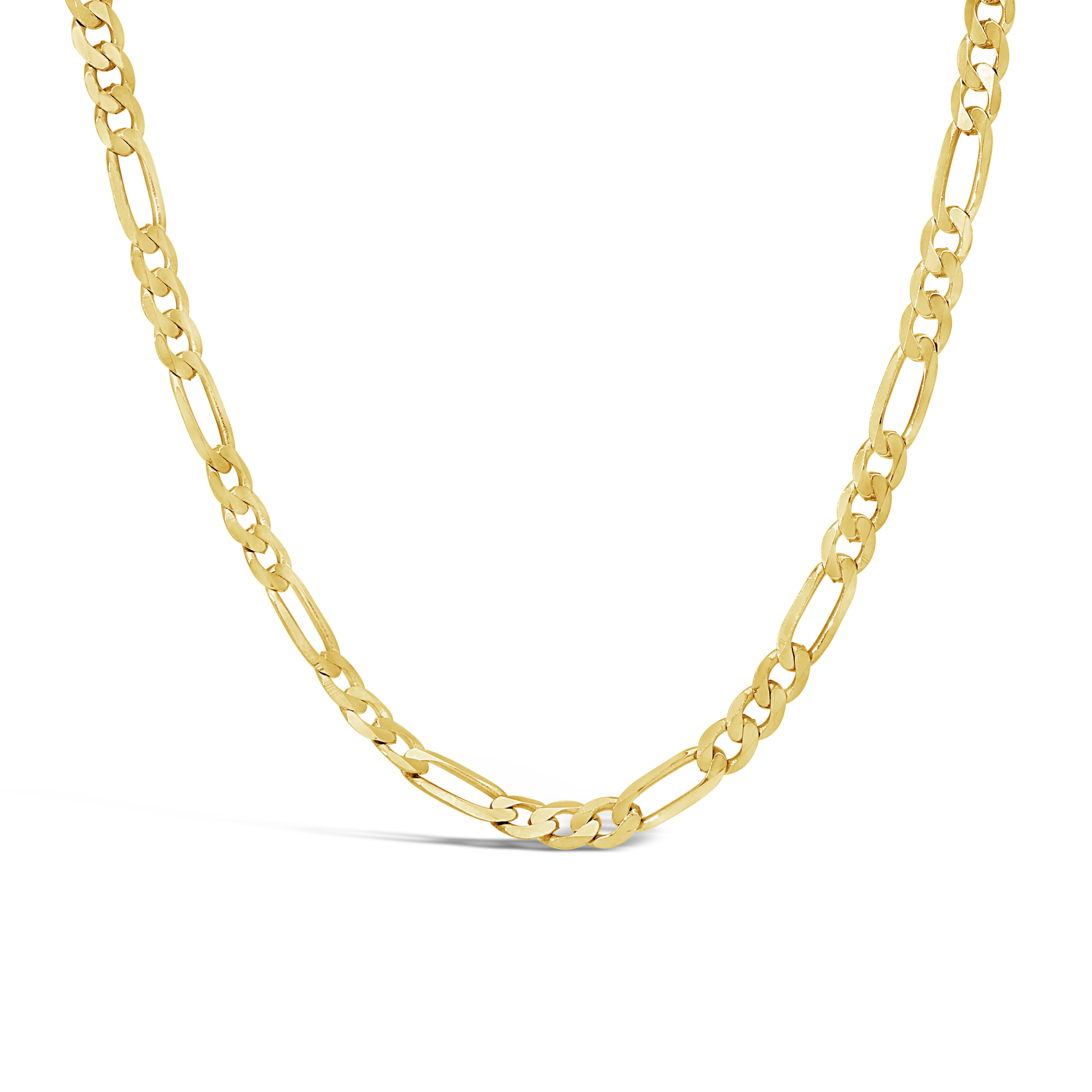 9ct Yellow Gold 60cm Figaro 3+1 Chain – Goldstone Jewellers